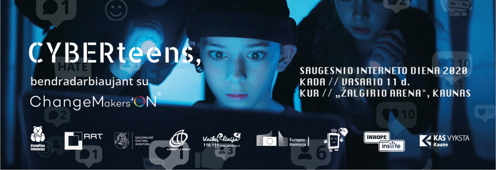 Saugesnio interneto dieną duris atvers saugesnio interneto kūrybinės dirbtuvės „CYBERteens ...